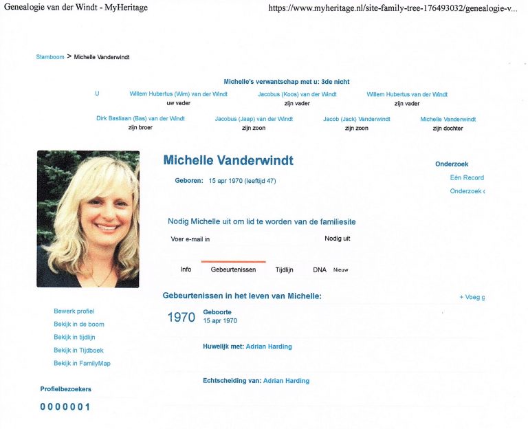 1970-04-15 Michelle van der Windt en Adrian Harding ...